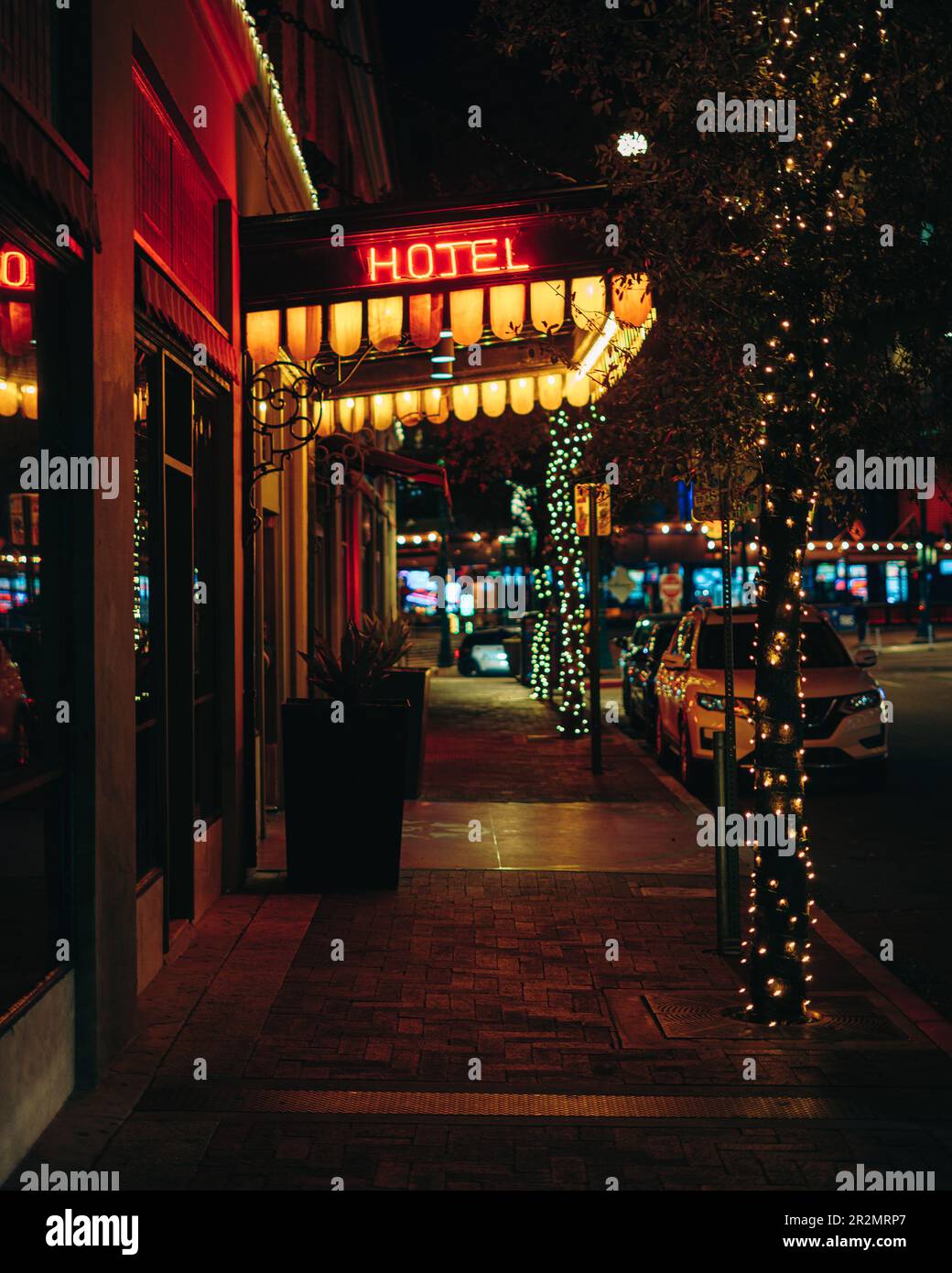 Hotel Congress vintage neon sign at night in Tucson, Arizona Stock ...