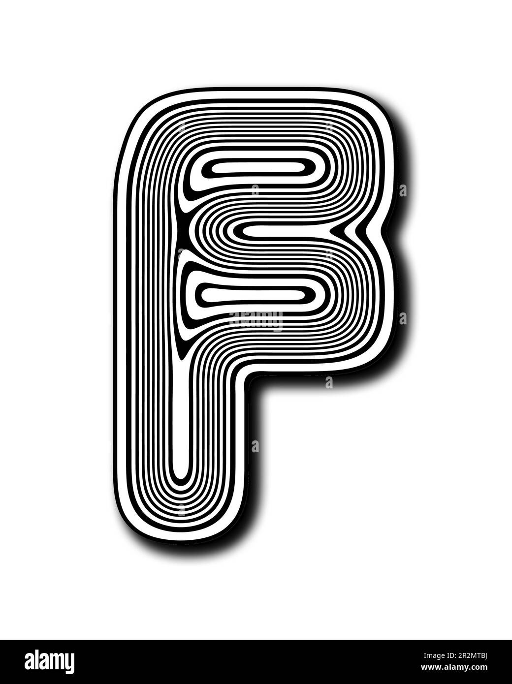 majuscule F design Lines Stock Photo - Alamy