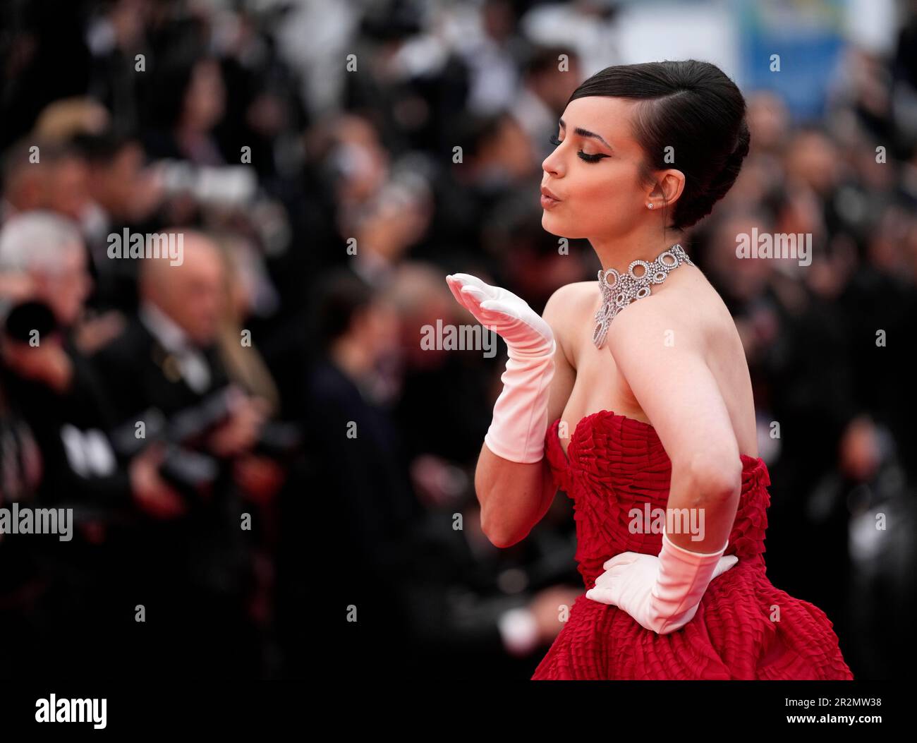 Sofia Carson poses for photographers upon arrival at the premiere of ...