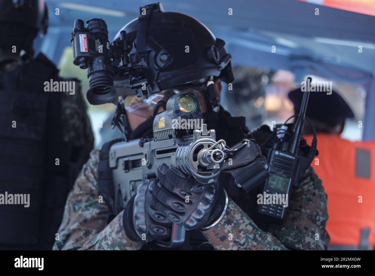 May 20, 2023, Srinagar, Jammu and Kashmir, India: An Indian paramilitary commando conducts a ...