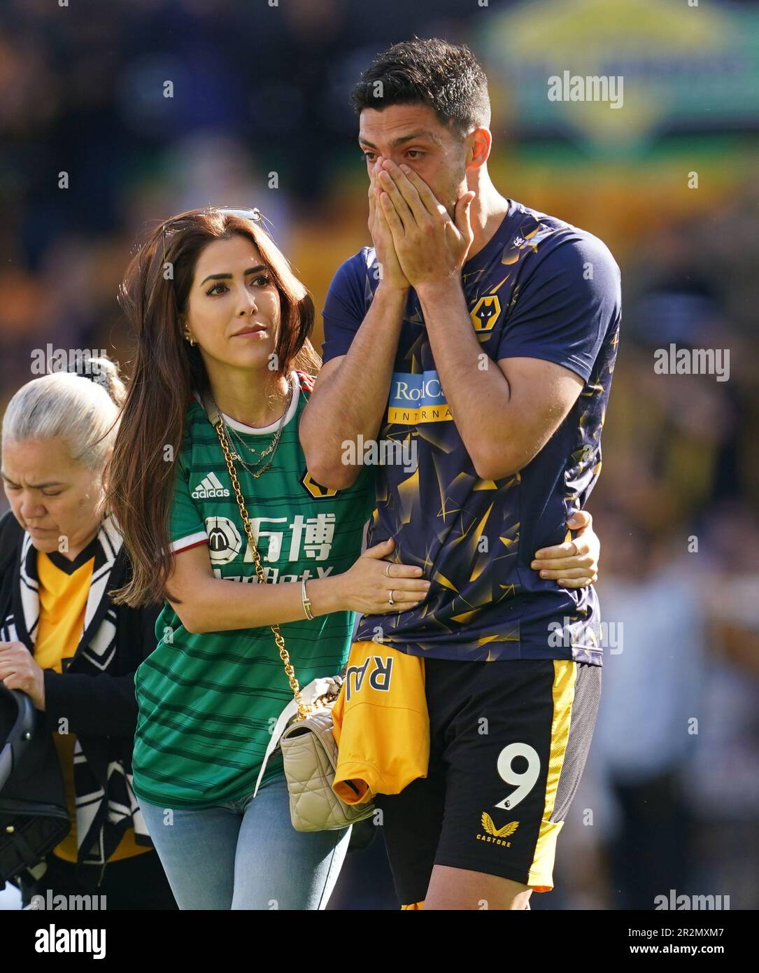 Wolverhampton Wanderers' Raul Jimenez looks emotional as he walks the ...