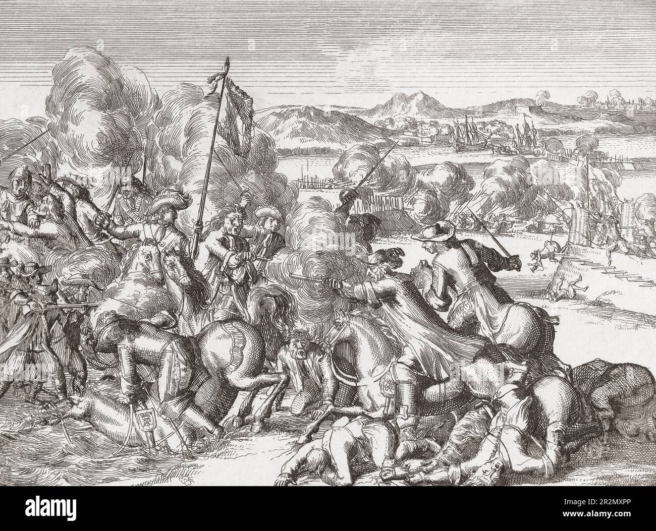 Siege of Derry. The relief of Londonderry, Ireland, on July 28, 1689 ...