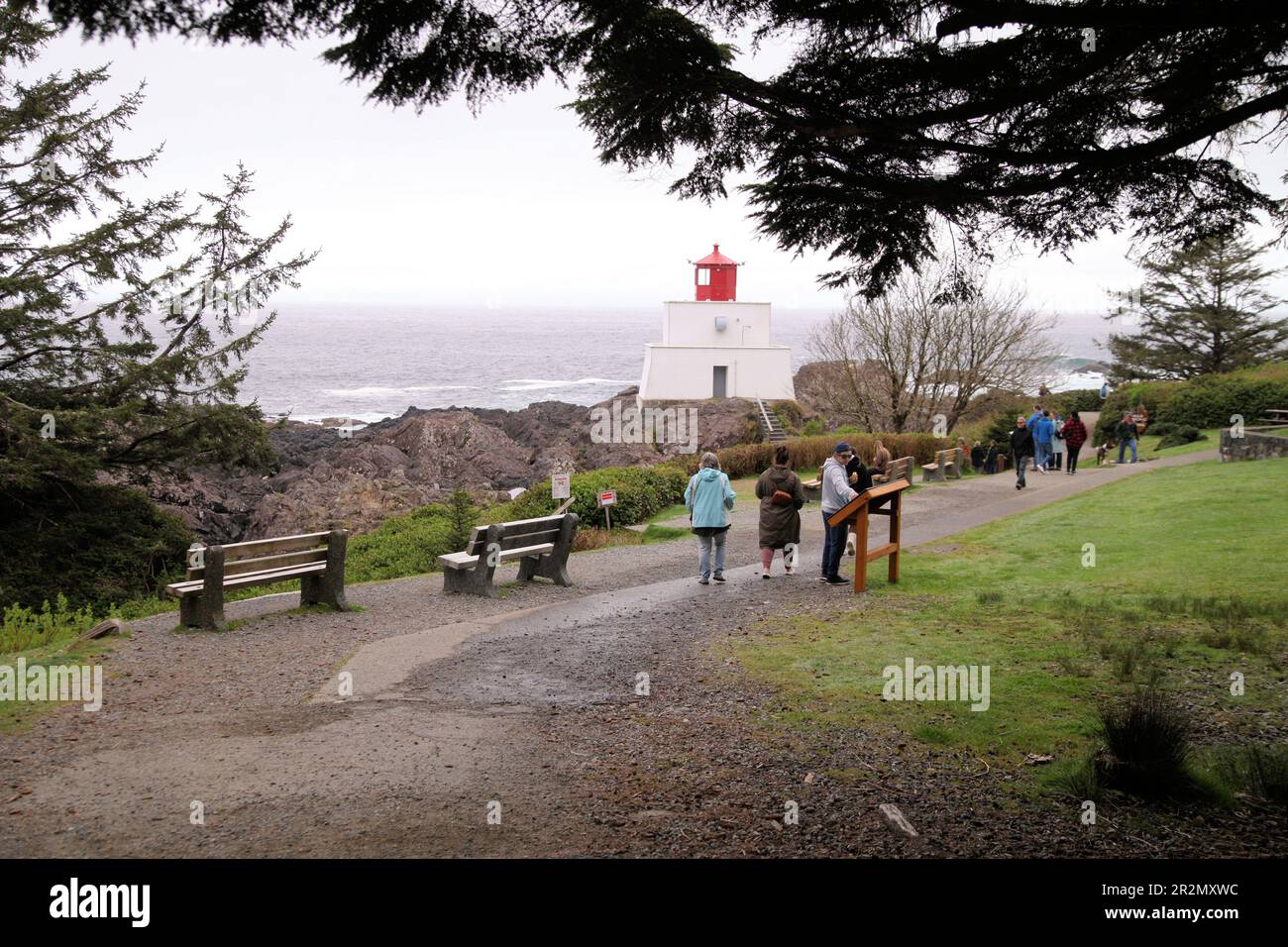 Amphitrite Point is a rocky park with walking trails, a ligthouse, and ...