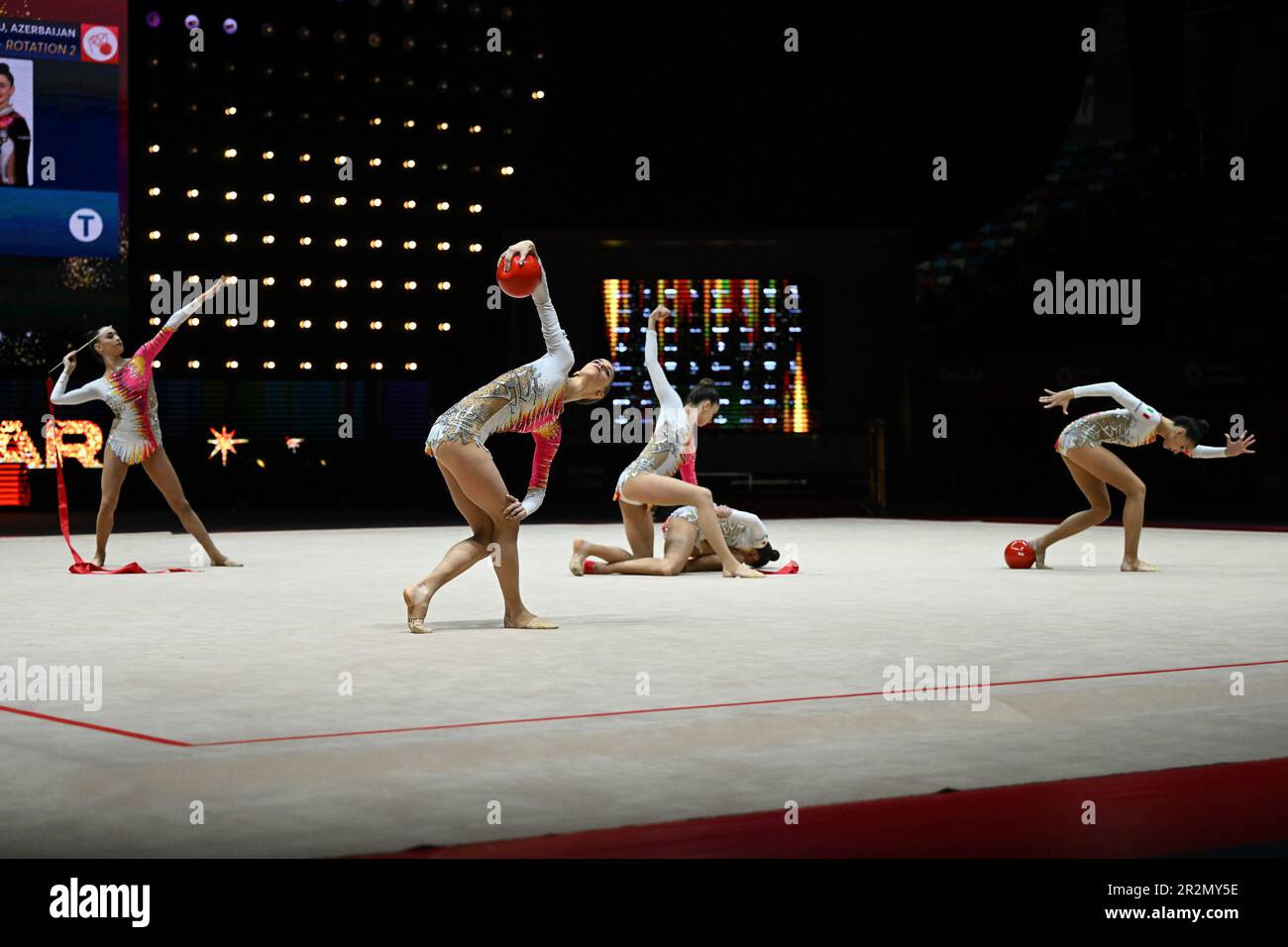 Milli Gimnastika Arena, Baku, Azerbaijan, May 18, 2023, ECh Rhythmics ...