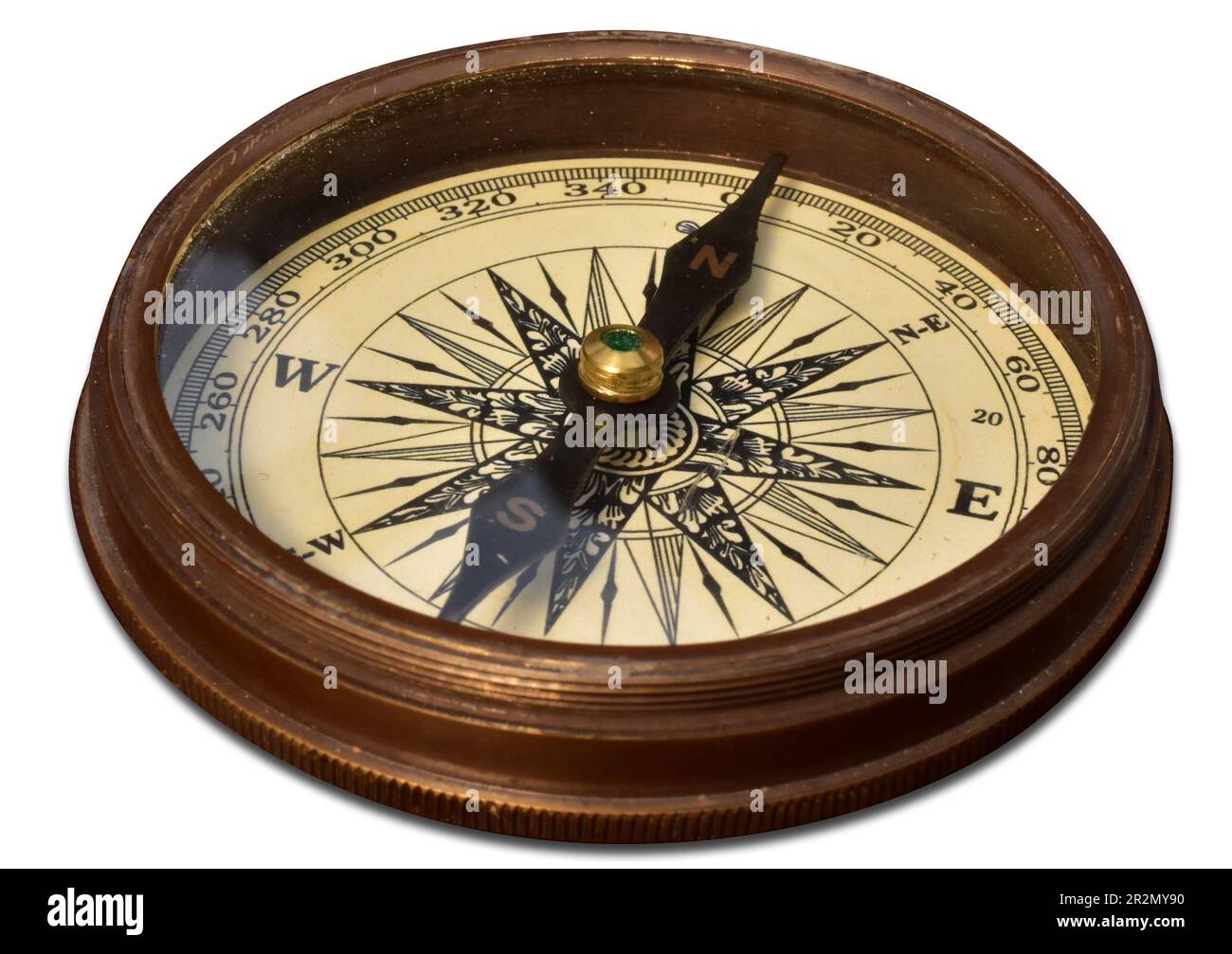 compass course hiking new old german nosw north Stock Photo - Alamy