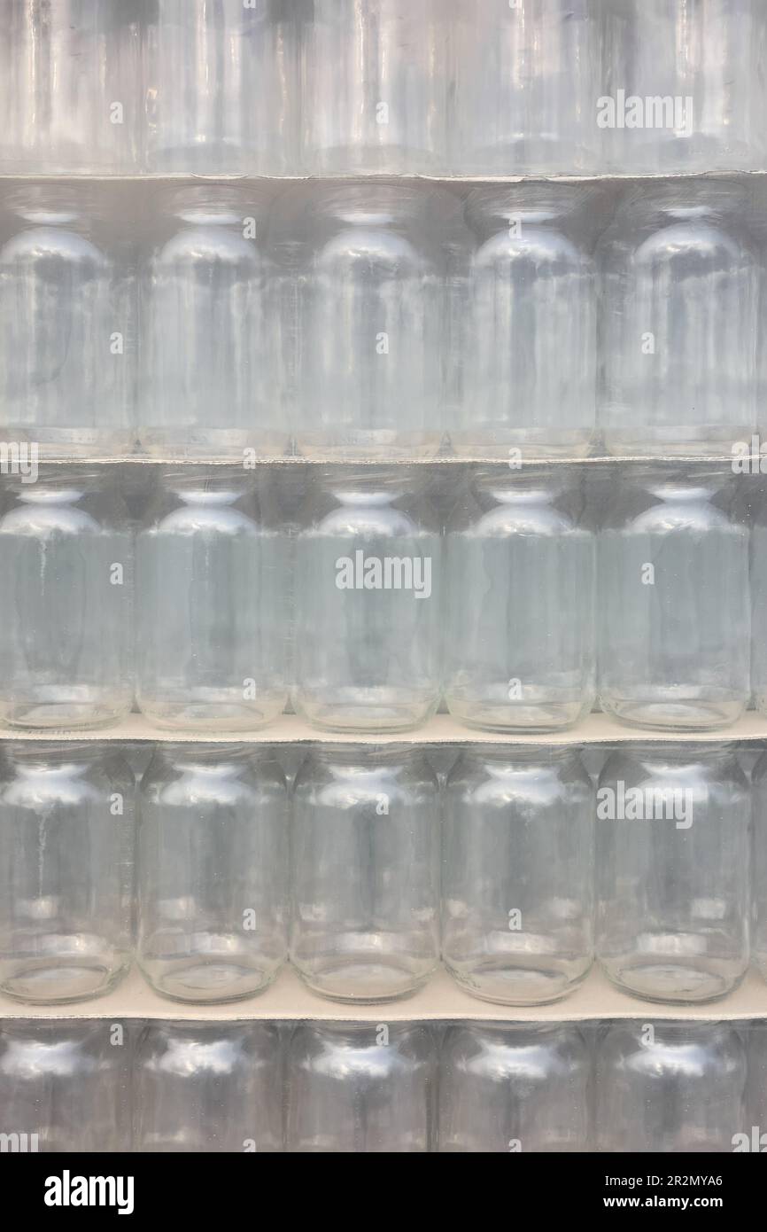 Empty transparent glass jars hi-res stock photography and images - Alamy