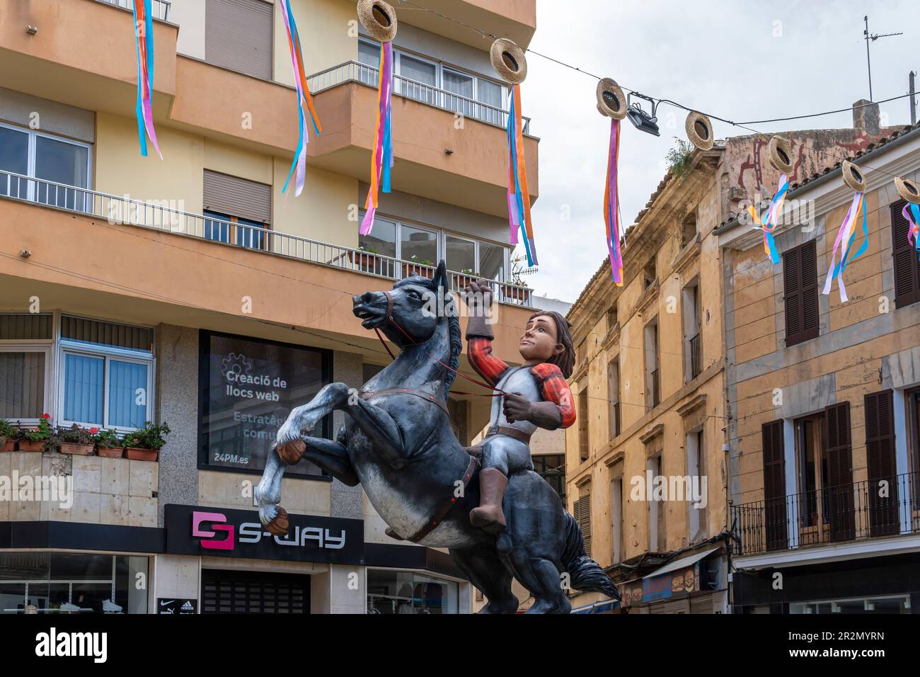 Manacor, Spain; april 30 2023: Manacor Encantat urban festival with ...