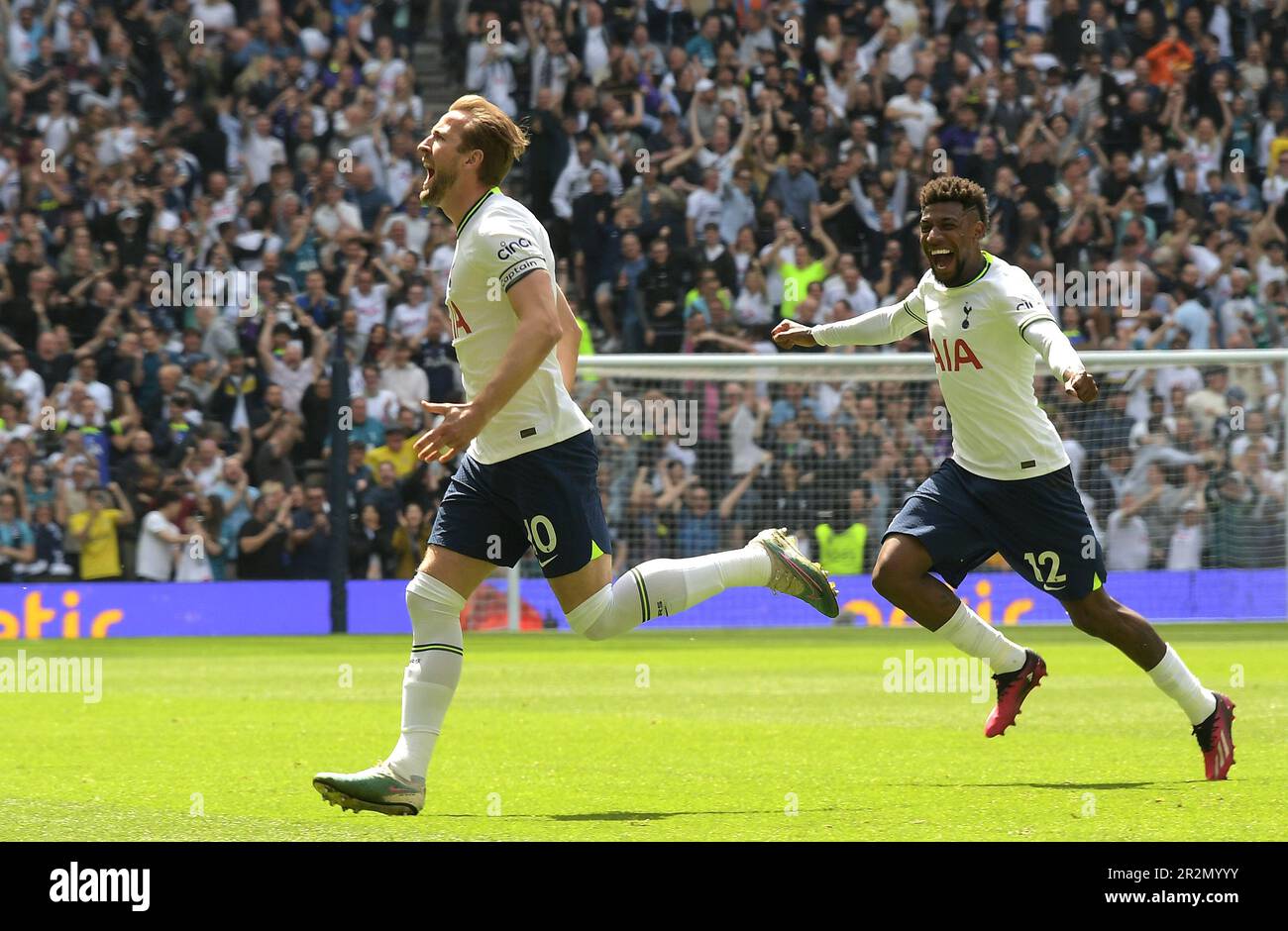 London, UK. 20th May, 2023. GOAL Harry Kane of Tottenham Hotspur opens the scoring during the ...