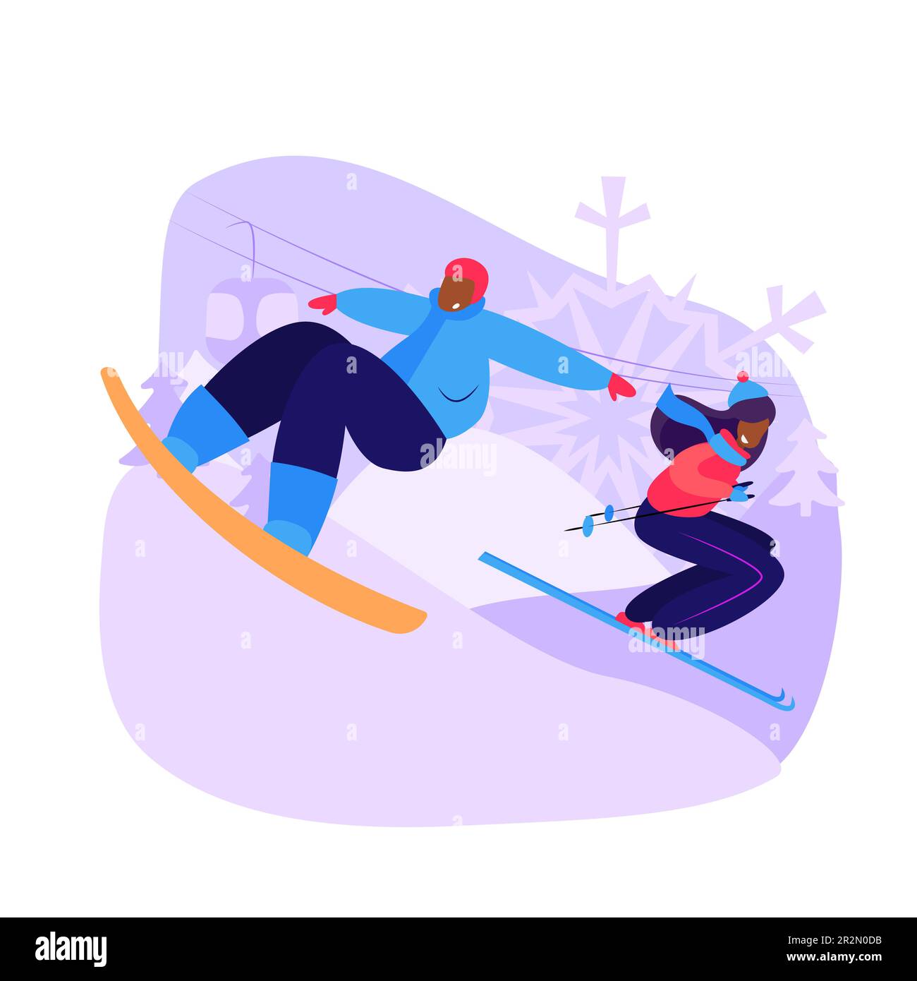 Downhill railway Stock Vector Images - Alamy