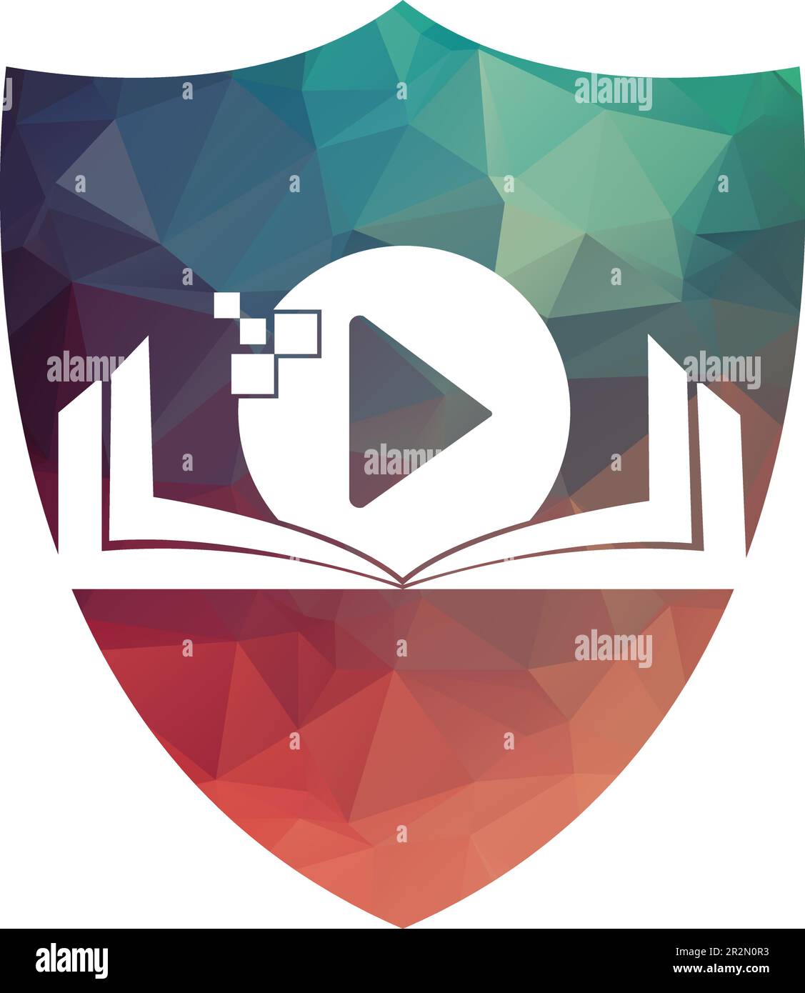 Book media logo design icon template. Book play logo symbol design ...