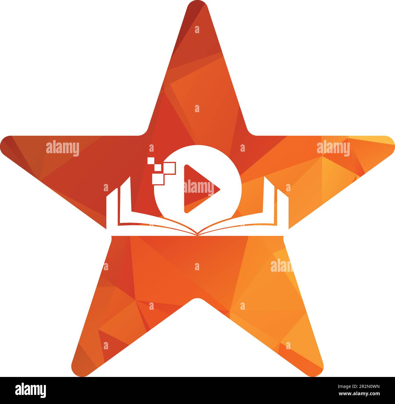 Book media logo design icon template. Book play logo symbol design ...