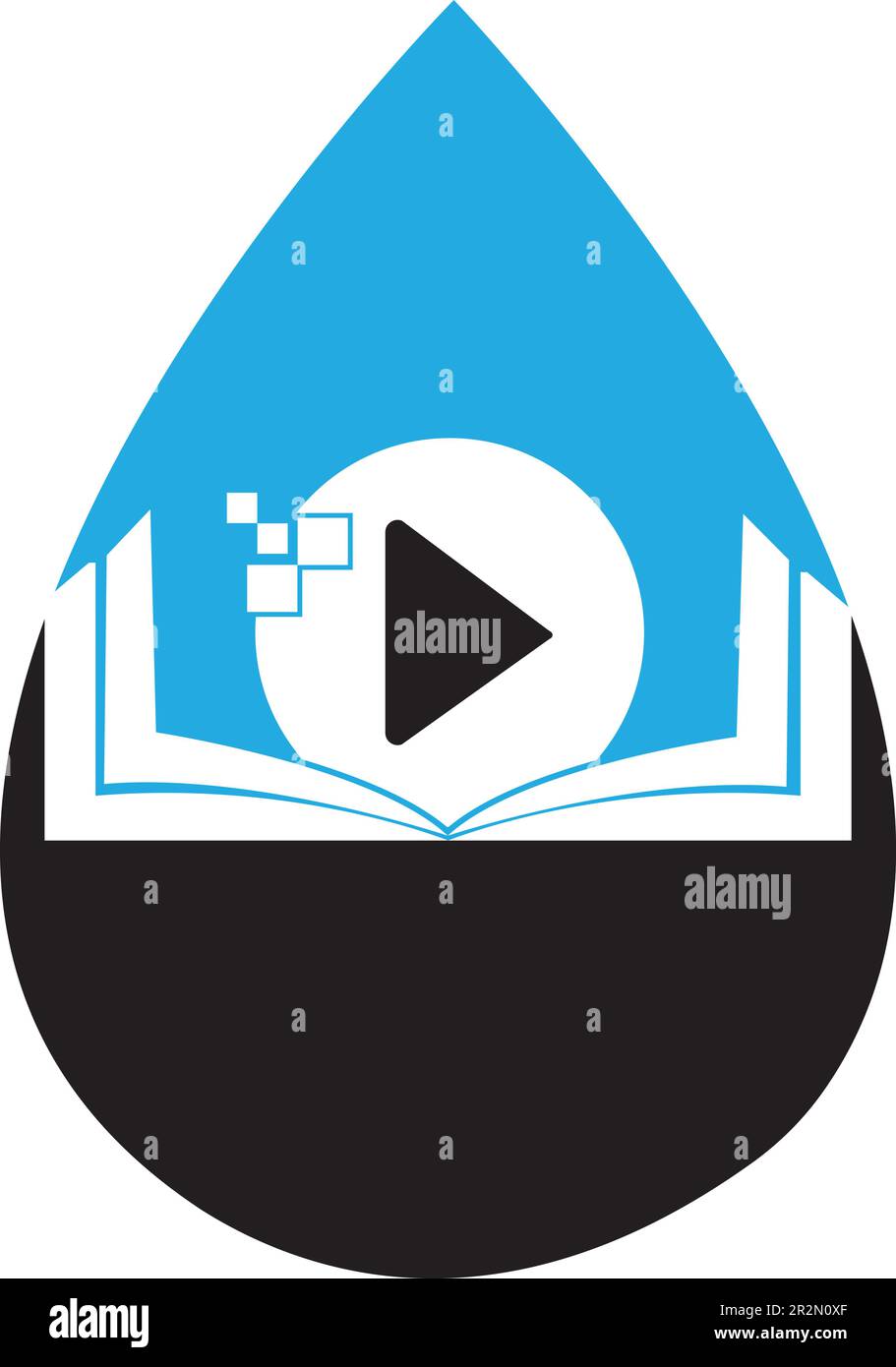 Book media logo design icon template. Book play logo symbol design ...