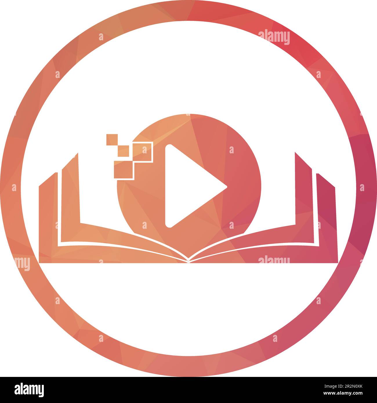 Book media logo design icon template. Book play logo symbol design ...