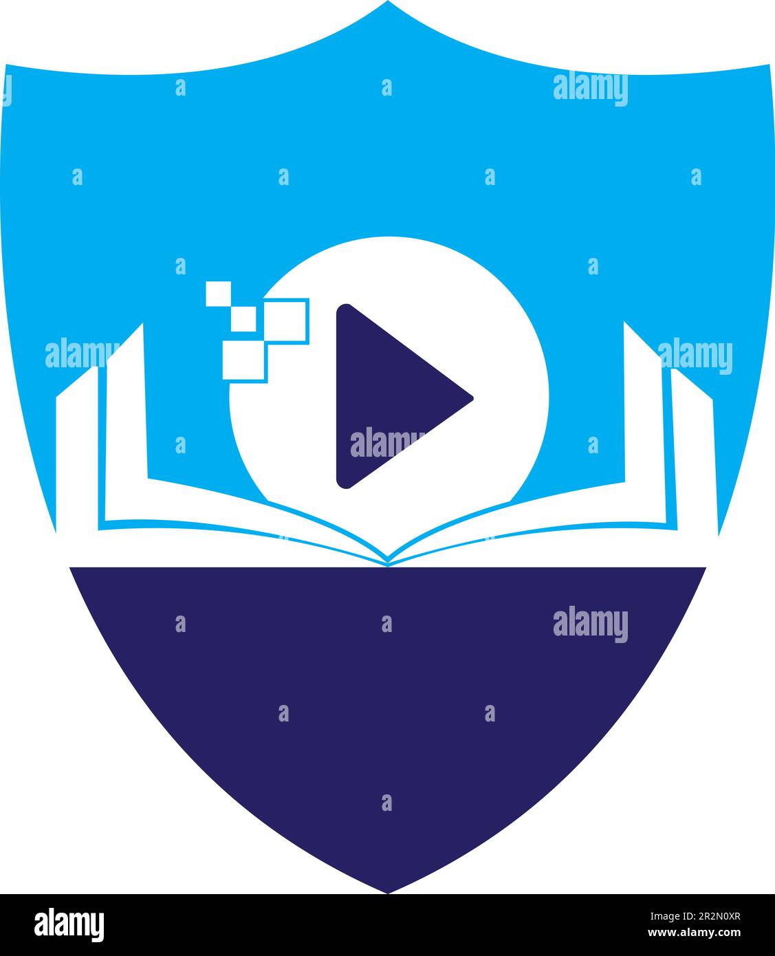 Book media logo design icon template. Book play logo symbol design ...