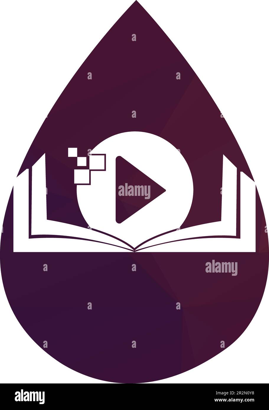 Book media logo design icon template. Book play logo symbol design ...