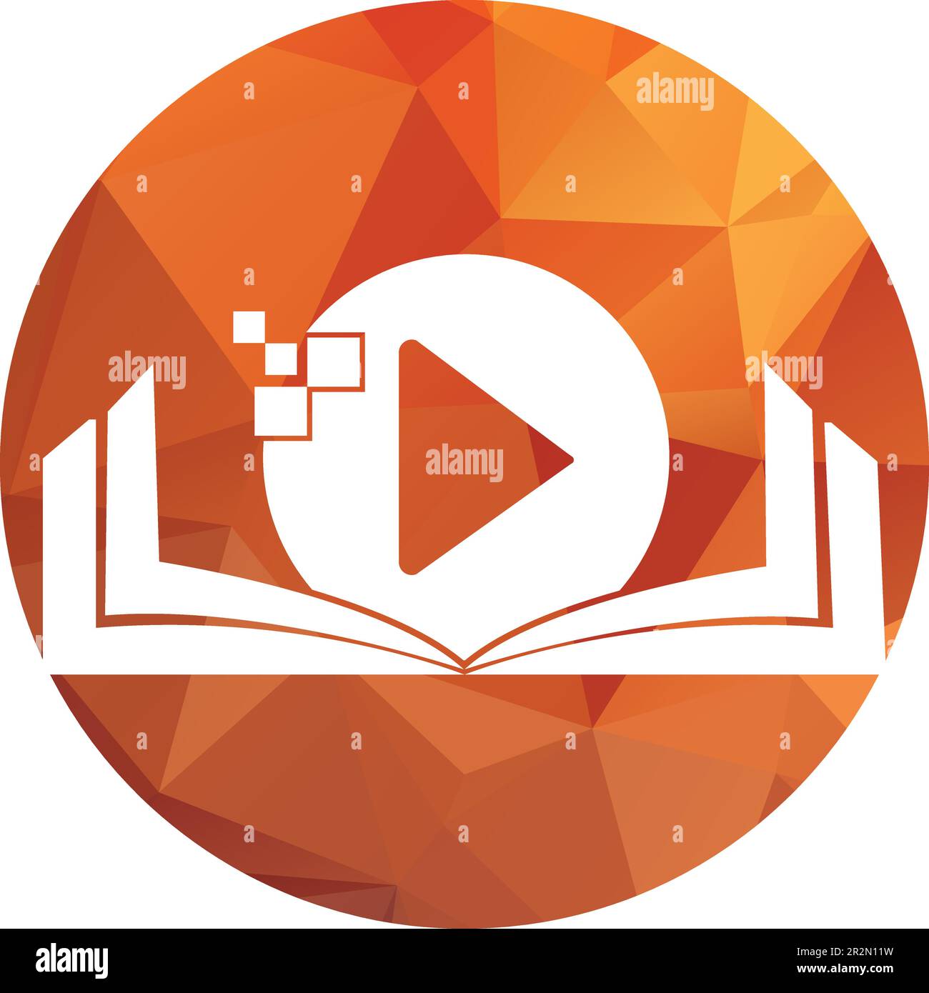 Book media logo design icon template. Book play logo symbol design ...