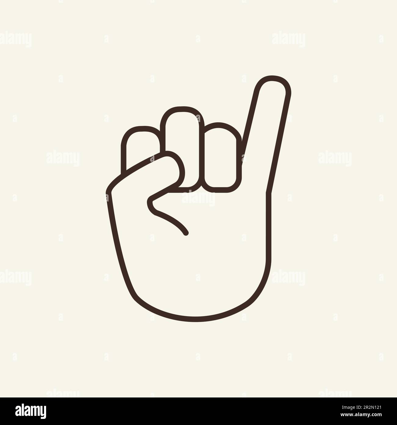 Pinkie finger Stock Vector Images - Alamy