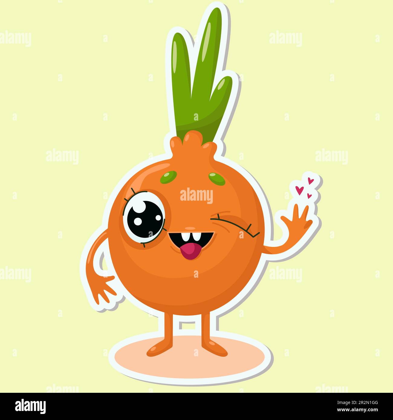 Vector illustration of onion character stickers with cute expression ...