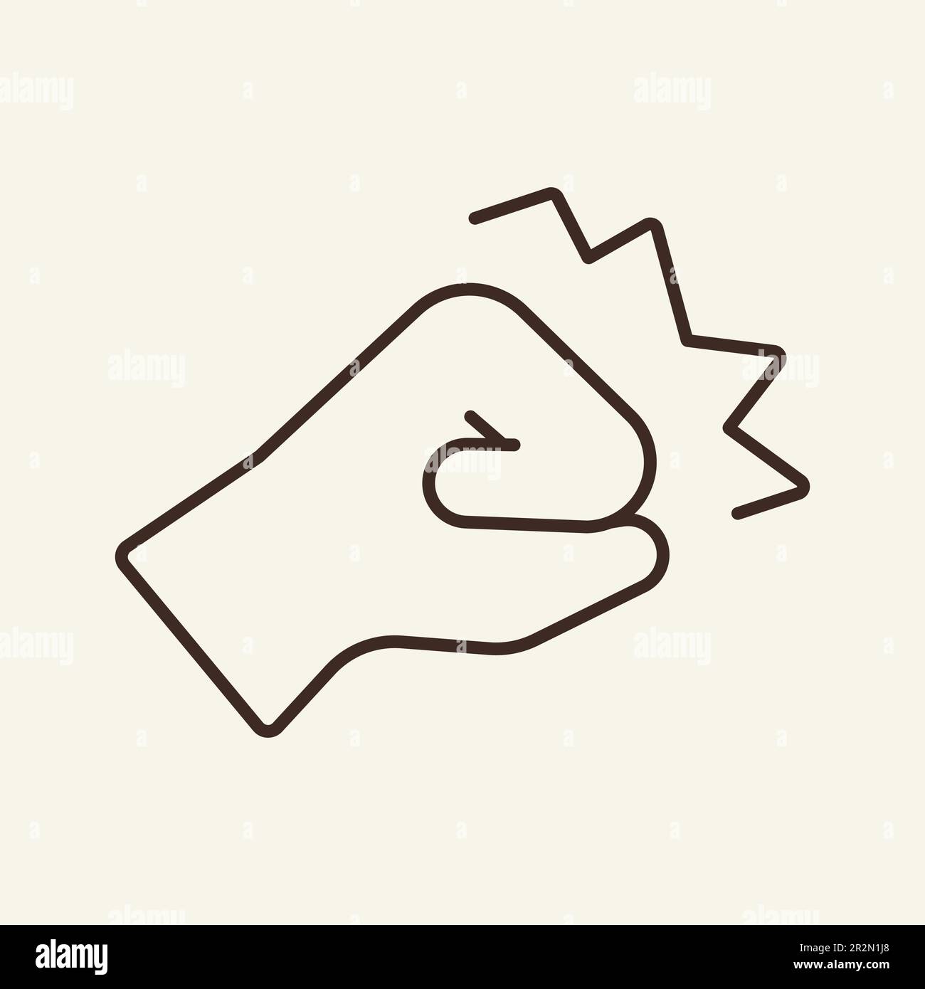 Hit line icon Stock Vector Image & Art - Alamy