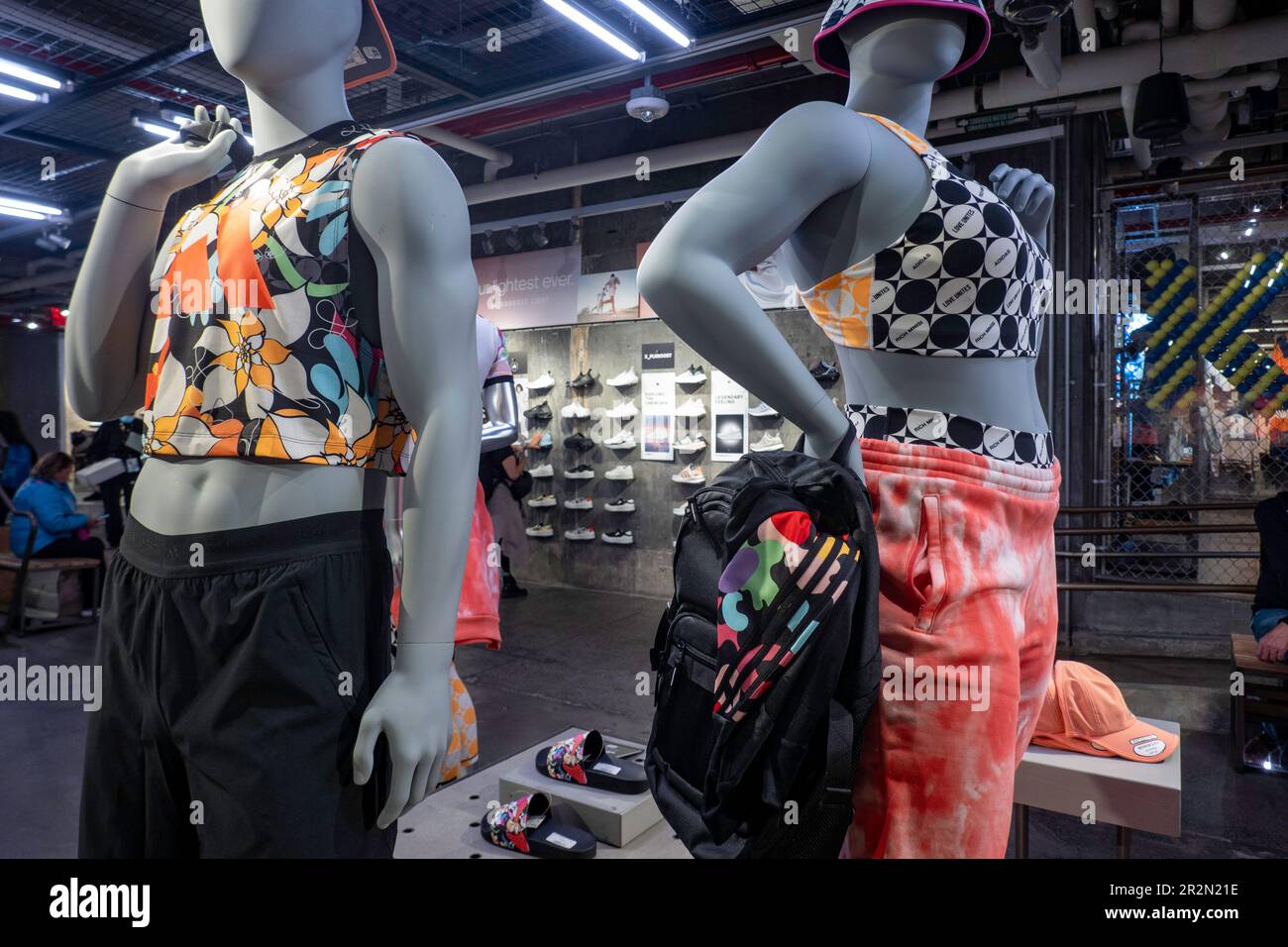 Adidas flagship storefront is located at 565 Fifth Avenue in New York City, USA 2023 Stock Photo ...