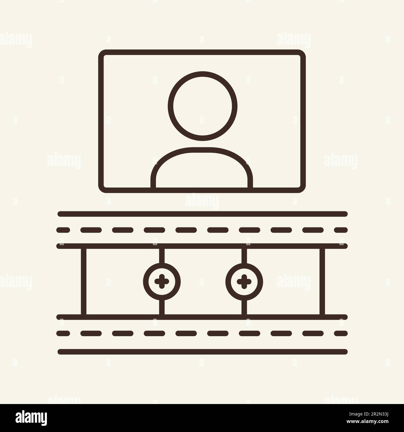 Filming actor screen Stock Vector Images - Alamy