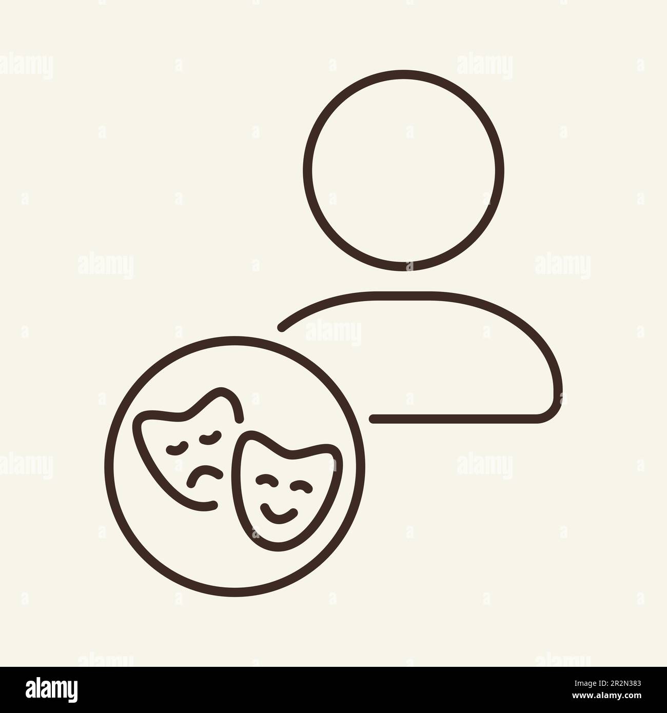 Actor line icon Stock Vector Image & Art - Alamy