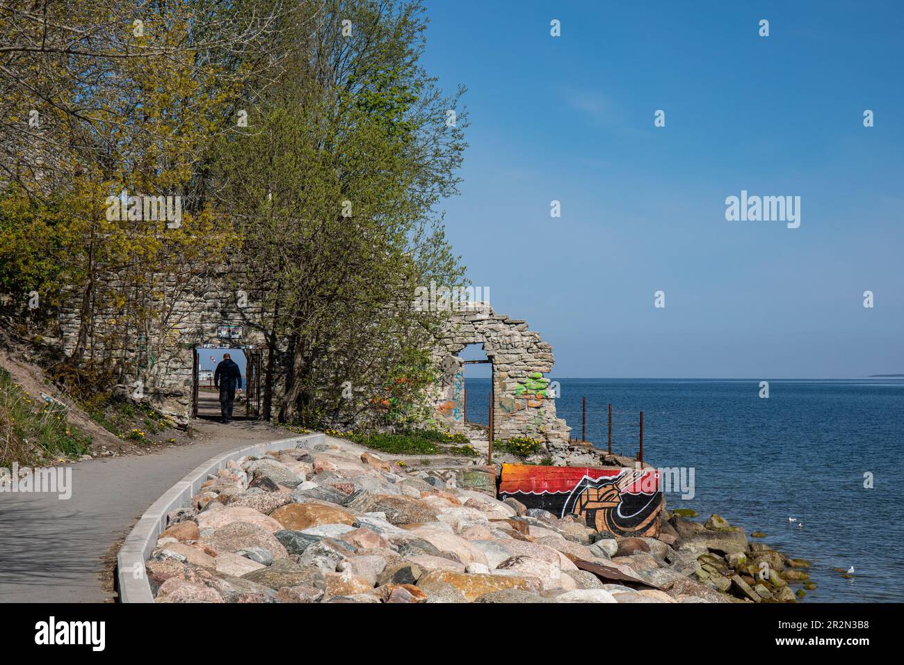 Entrance to Patarei Sea Fortress, former Tallinn Central Prison by the ...