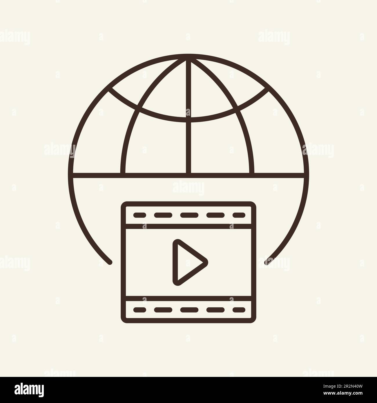 World filming line icon Stock Vector Image & Art - Alamy