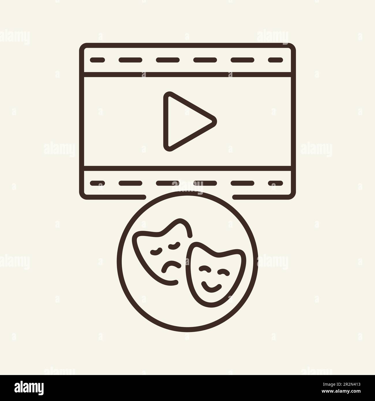 Show screening Stock Vector Images - Alamy