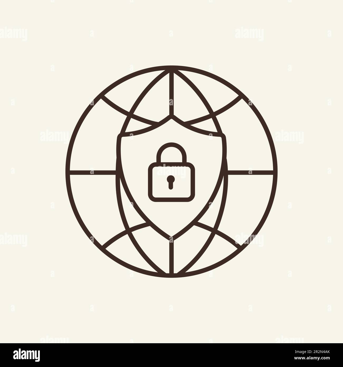 Firewall globe internet concept Stock Vector Images - Alamy