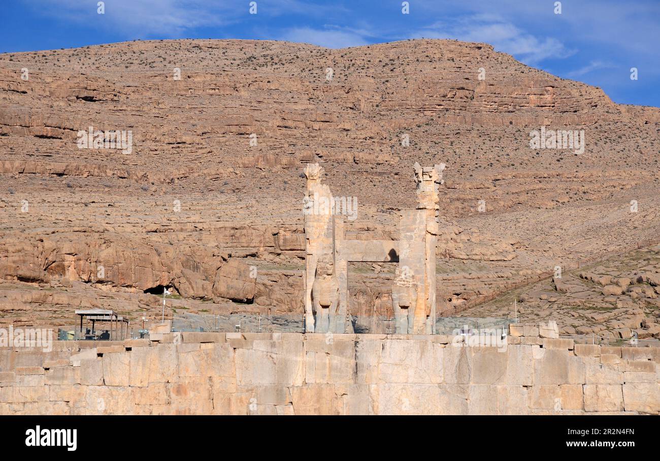 Persepolis, located in the Iranian city of Shiraz and the capital of ...