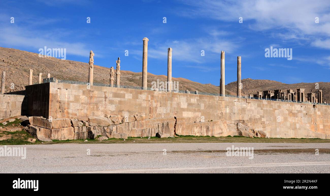 Persepolis, located in the Iranian city of Shiraz and the capital of ...