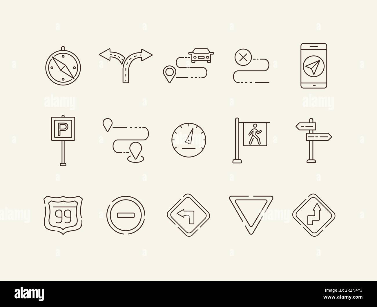 Traffic sign icons Stock Vector Image & Art - Alamy