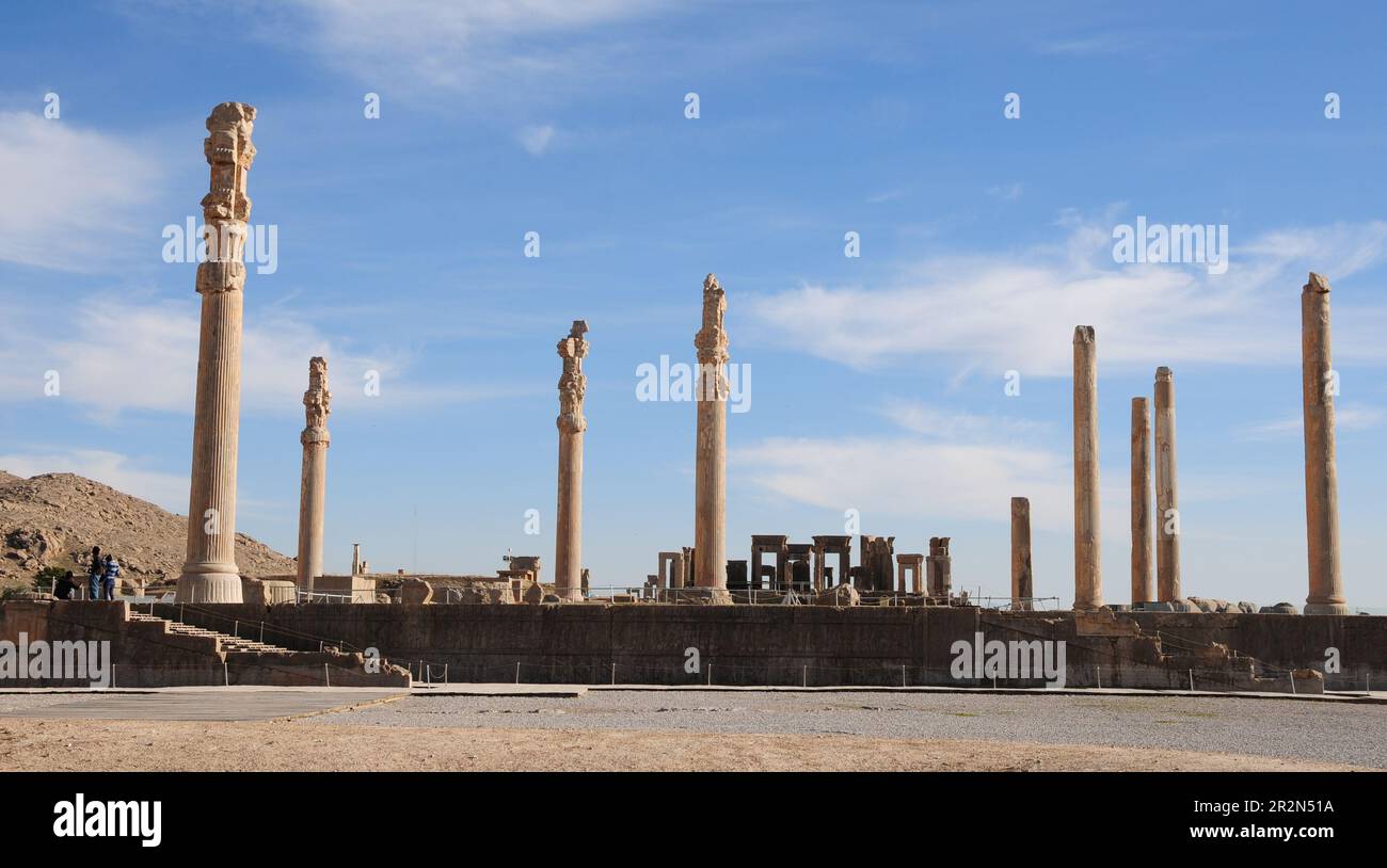 Persepolis, located in the Iranian city of Shiraz and the capital of ...