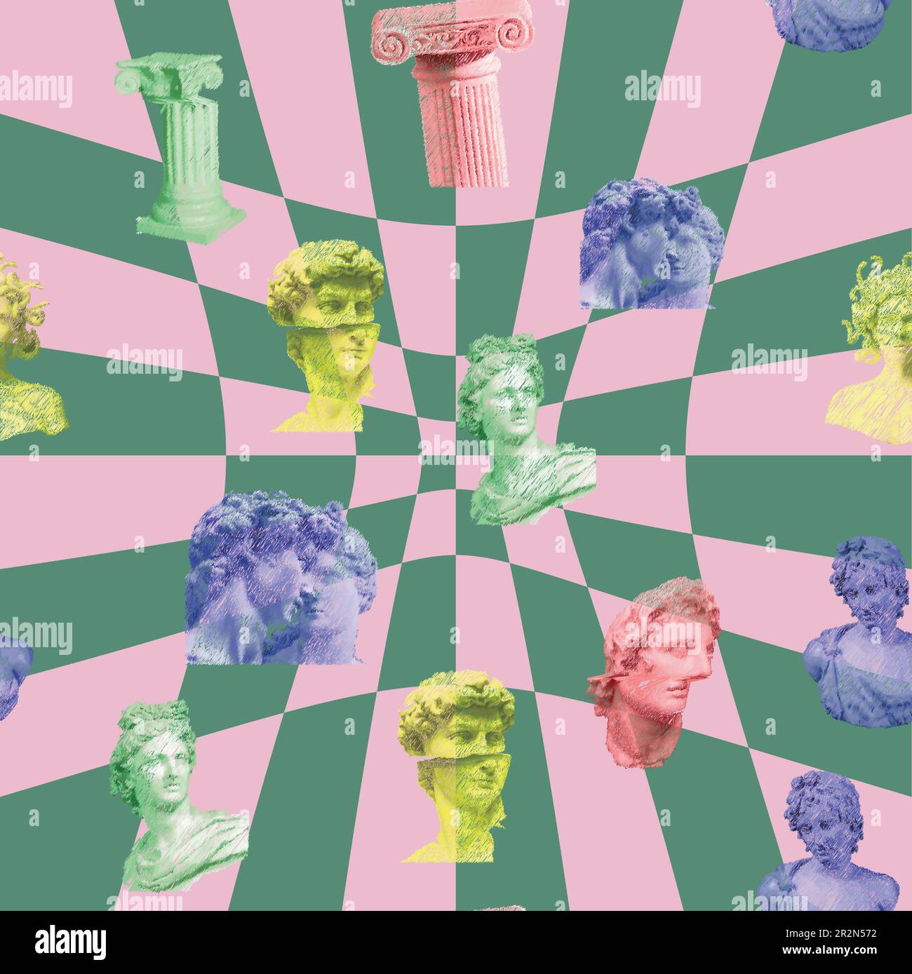 Antiquity bust drawing Stock Vector Images - Alamy