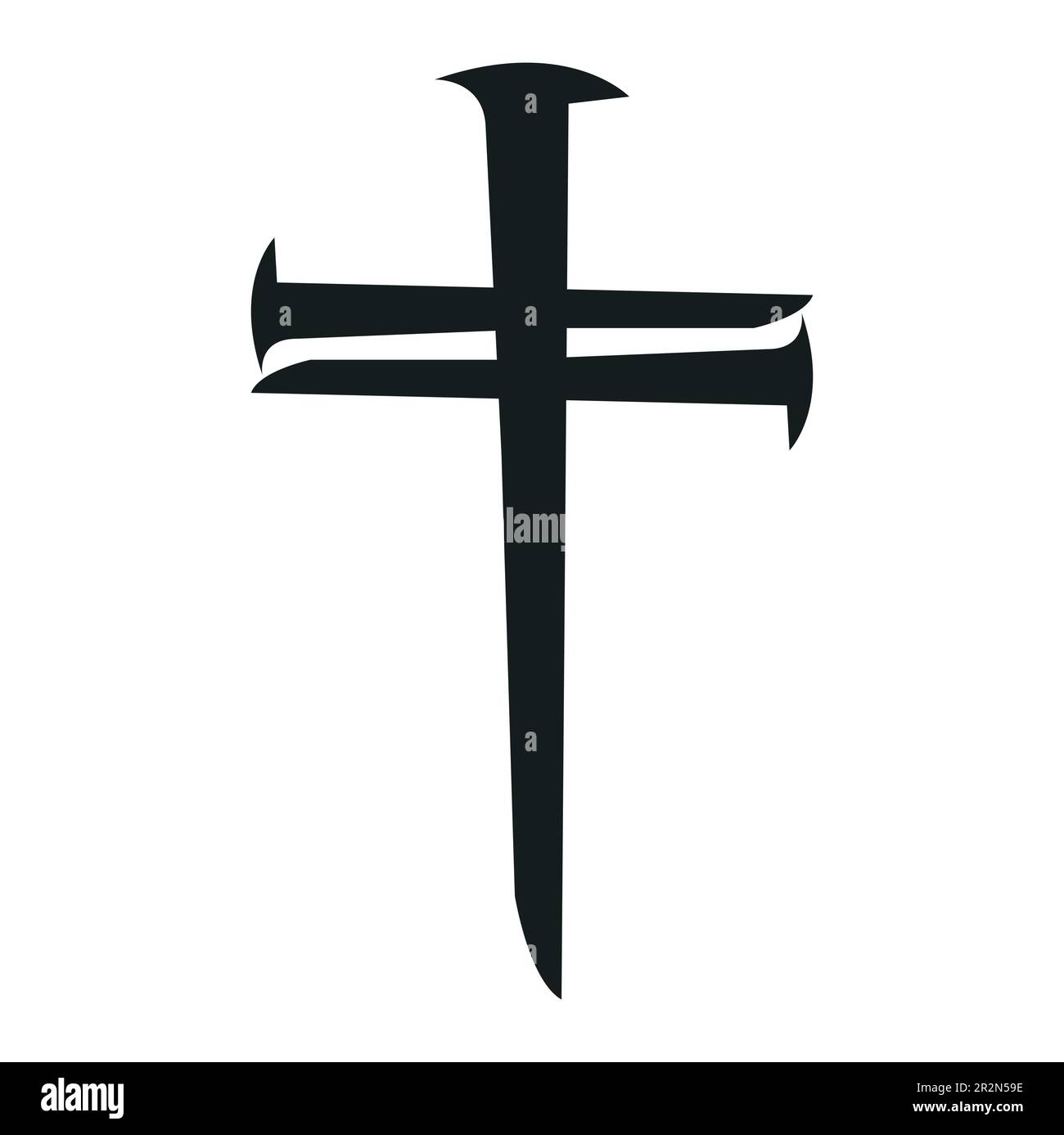 Nail Cross Christian Nail Cross Vector illustrator Stock Vector Image ...