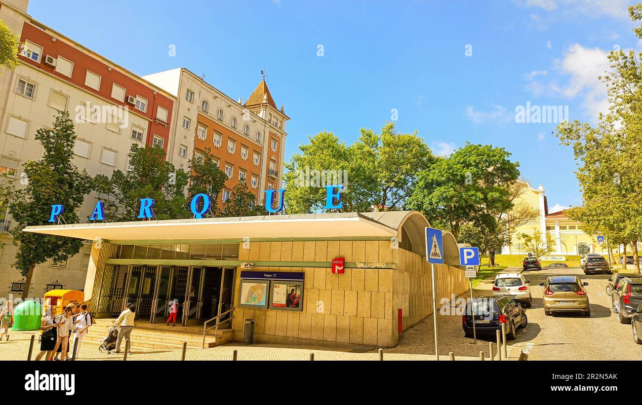 Parque Metro Station Stock Photo - Alamy