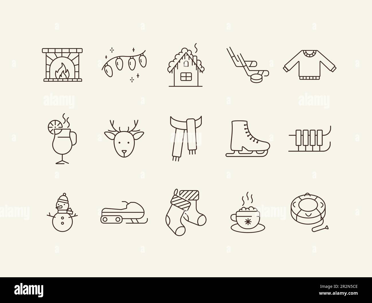 Winter sledges Stock Vector Images - Alamy