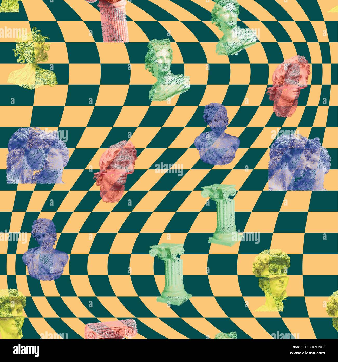 Antique ancient greek human statue, roman column, greek sculpture ...