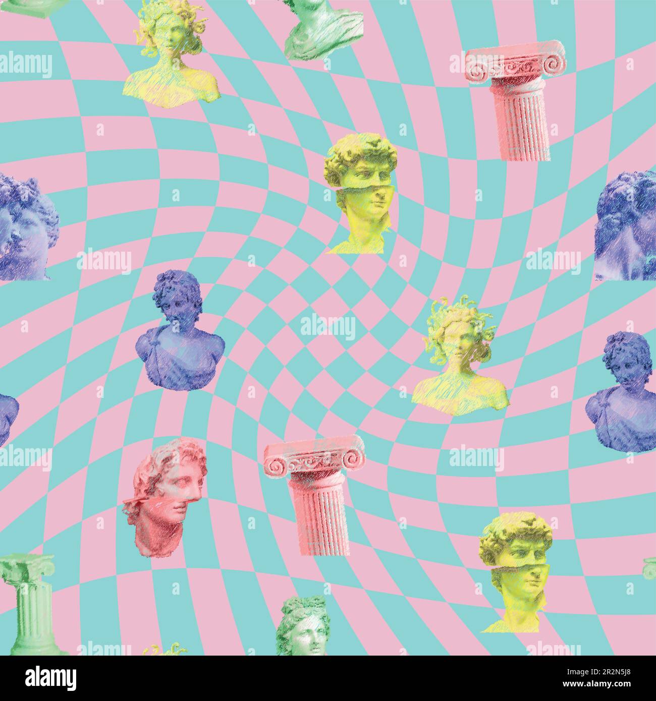 Antique ancient greek human statue, roman column, greek sculpture ...