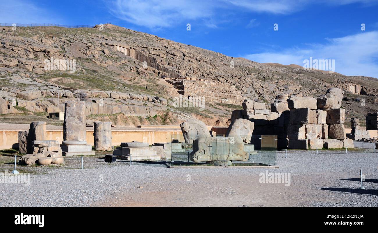 Persepolis, located in the Iranian city of Shiraz and the capital of ...