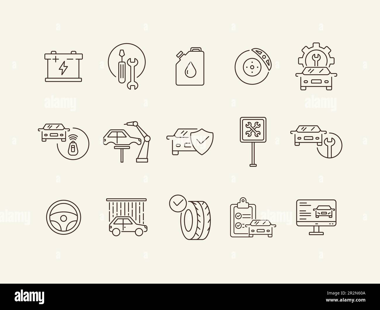 Car repair icons Stock Vector Image & Art - Alamy