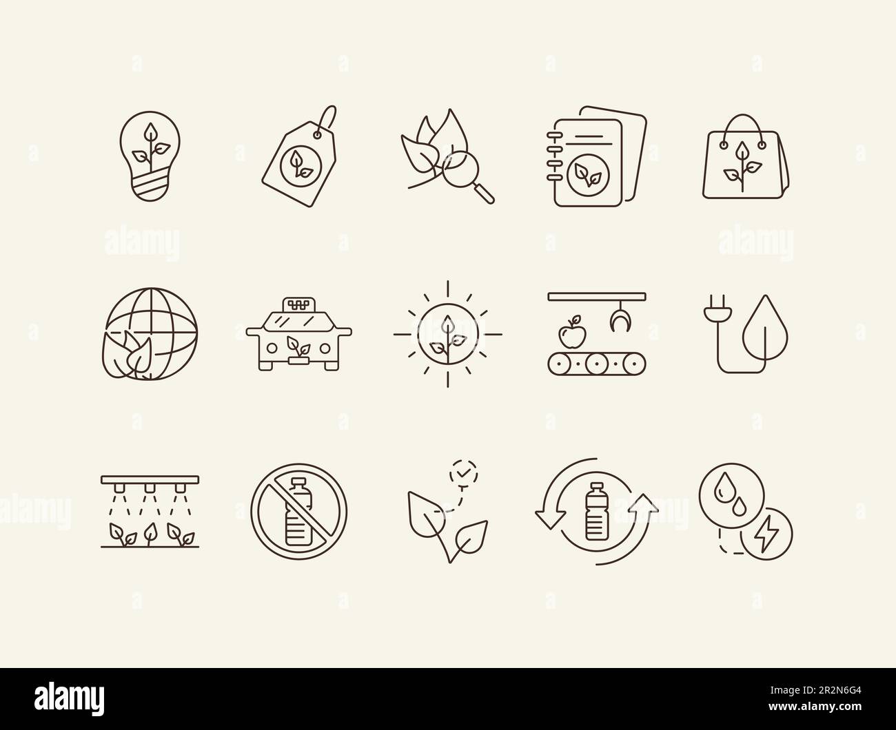 Ecological technology icons Stock Vector Image & Art - Alamy