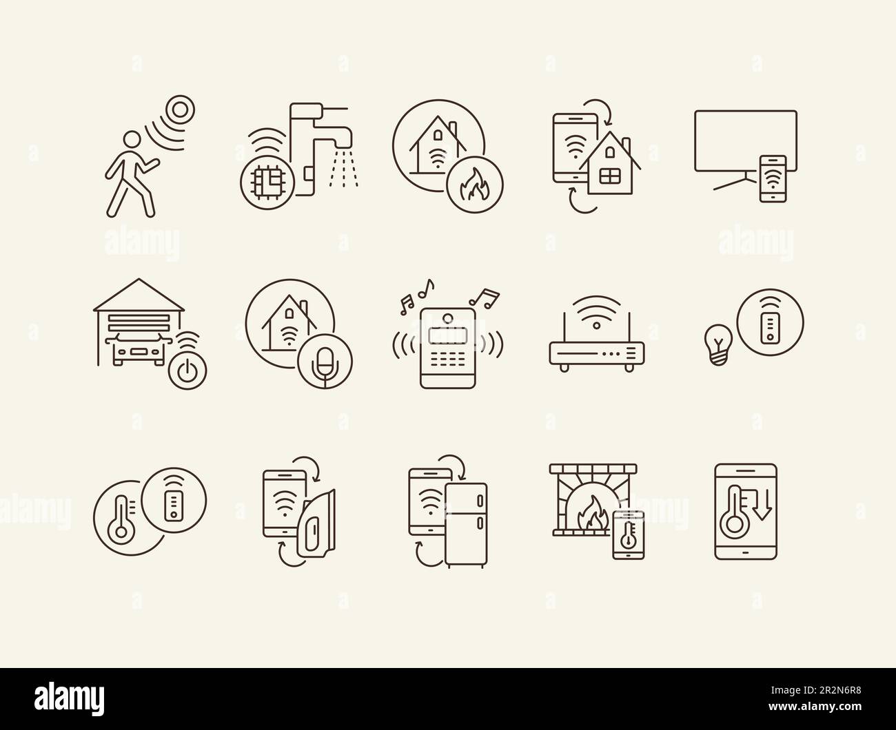 Smart garage system icon Stock Vector Images - Alamy