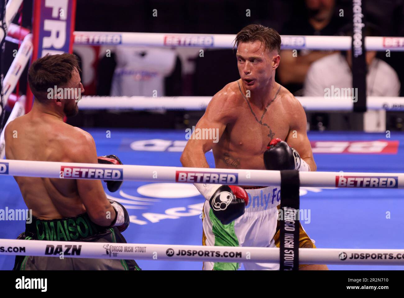 Paddy Donovan (right) and Sam O'maison in action during their ...