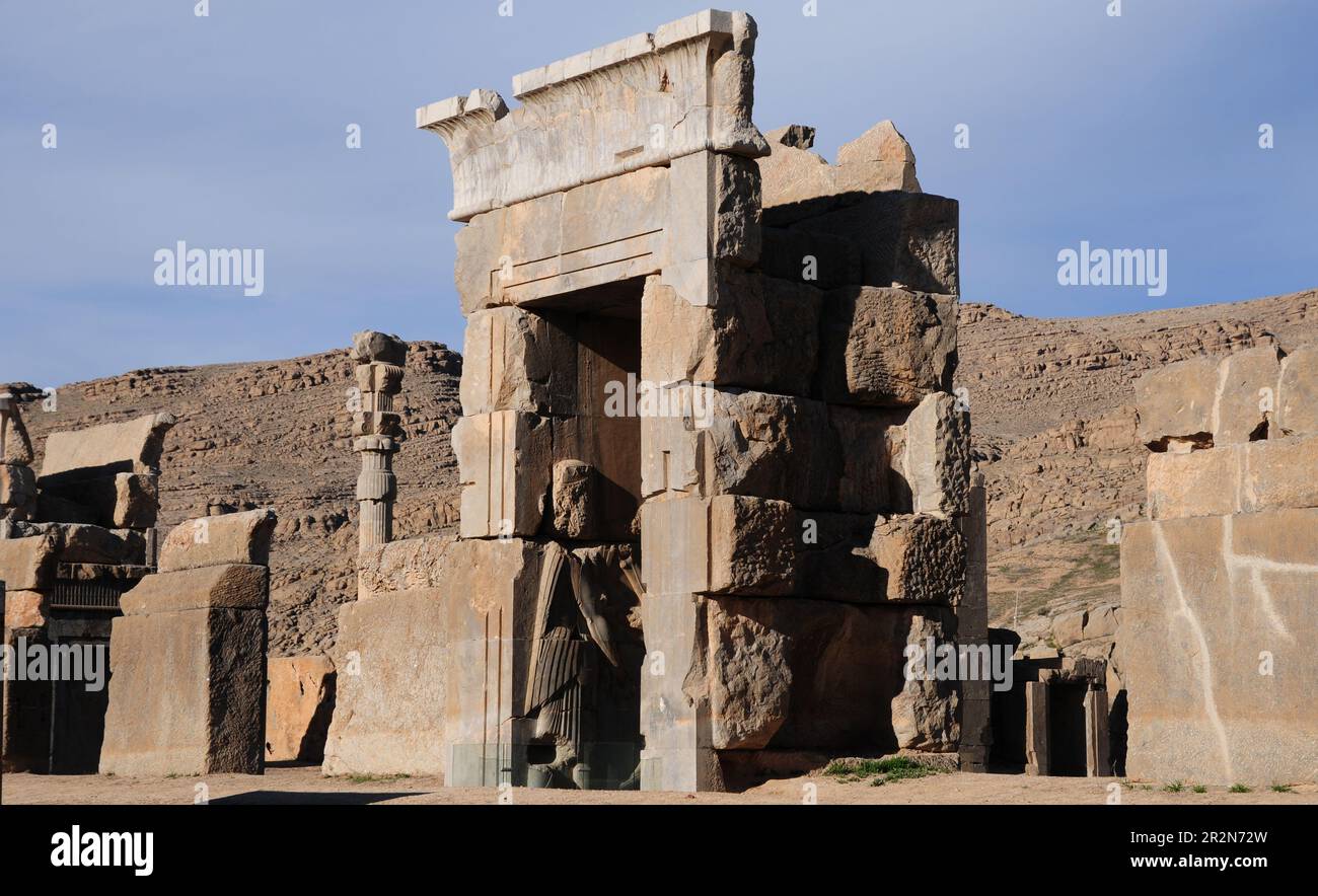 Persepolis, located in the Iranian city of Shiraz and the capital of ...