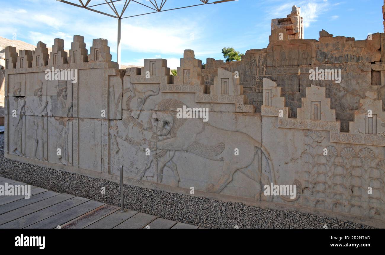 Persepolis, located in the Iranian city of Shiraz and the capital of ...