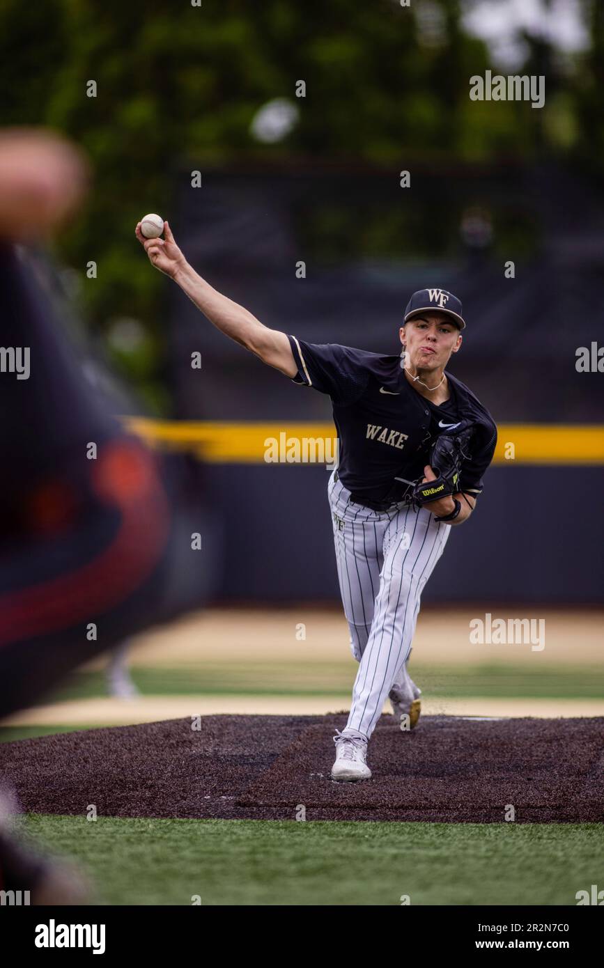 May 20, 2023: Wake Forest Demon Deacons pitcher Seth Keener (26) starts ...