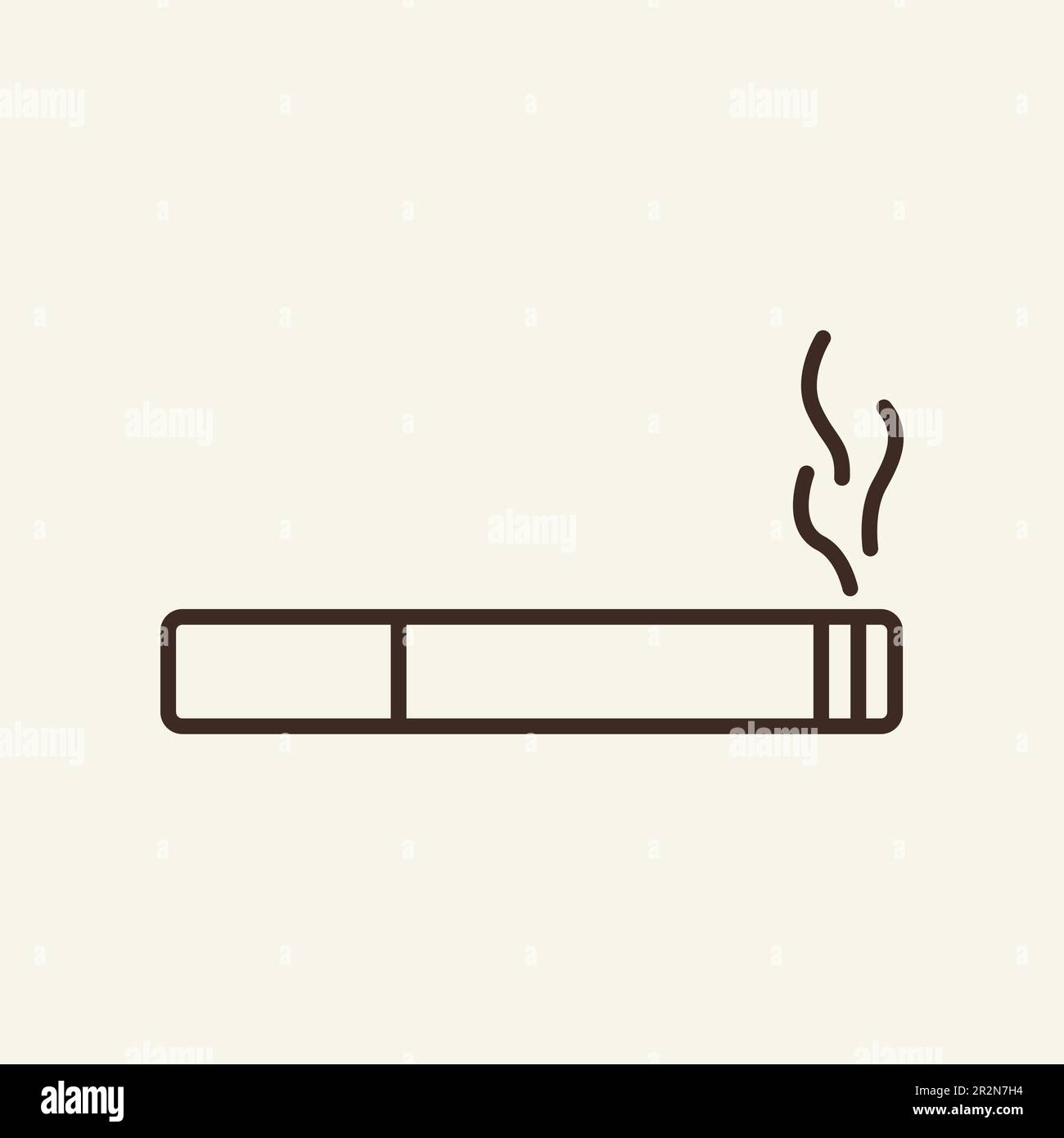 Smoking line icon Stock Vector Image & Art - Alamy