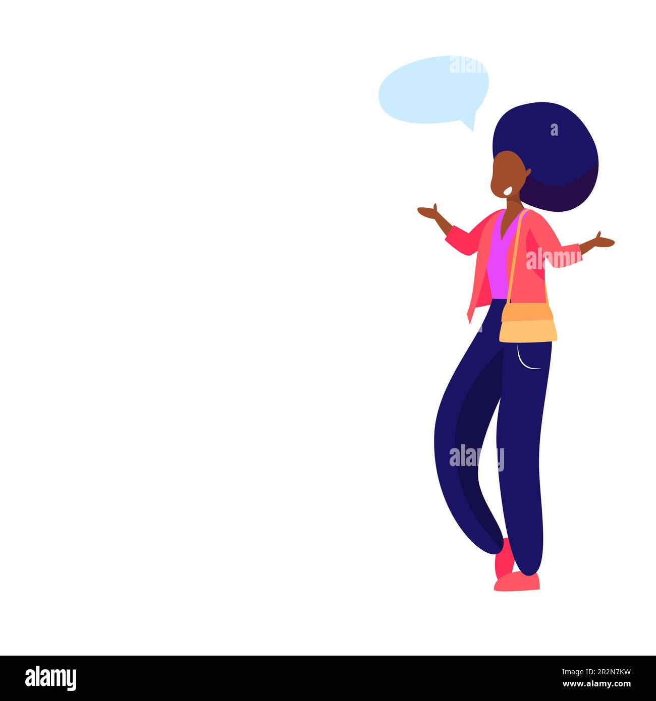 Friendly happy african american Stock Vector Images - Alamy